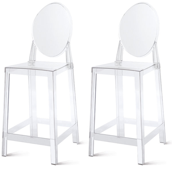 Clear Plastic & Acrylic Bar Stools & Counter Stools You'll Love | Wayfair