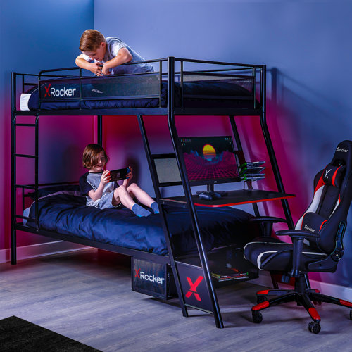 X Rocker Nation X Rocker Armada (3') Standard Bunk Bed with Built-in ...