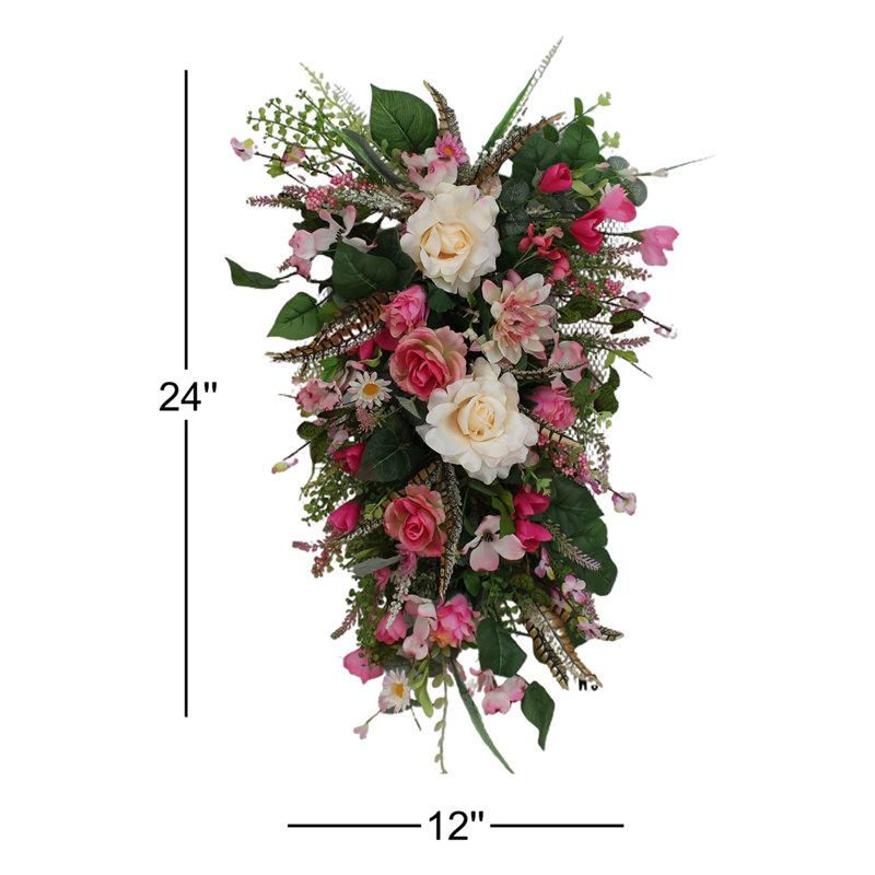 Primrue Faux Rose Swag & Reviews | Wayfair