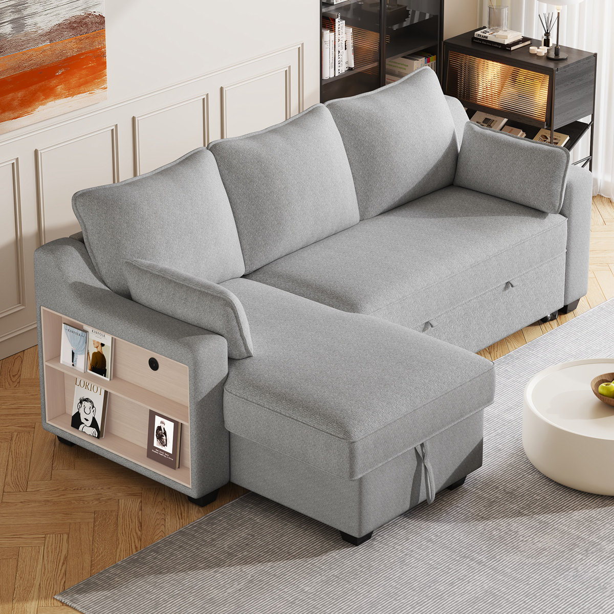 Latitude Run® Pull Out Couch Sleeper Sofa Bed Sofa SLeeper Convertible ...