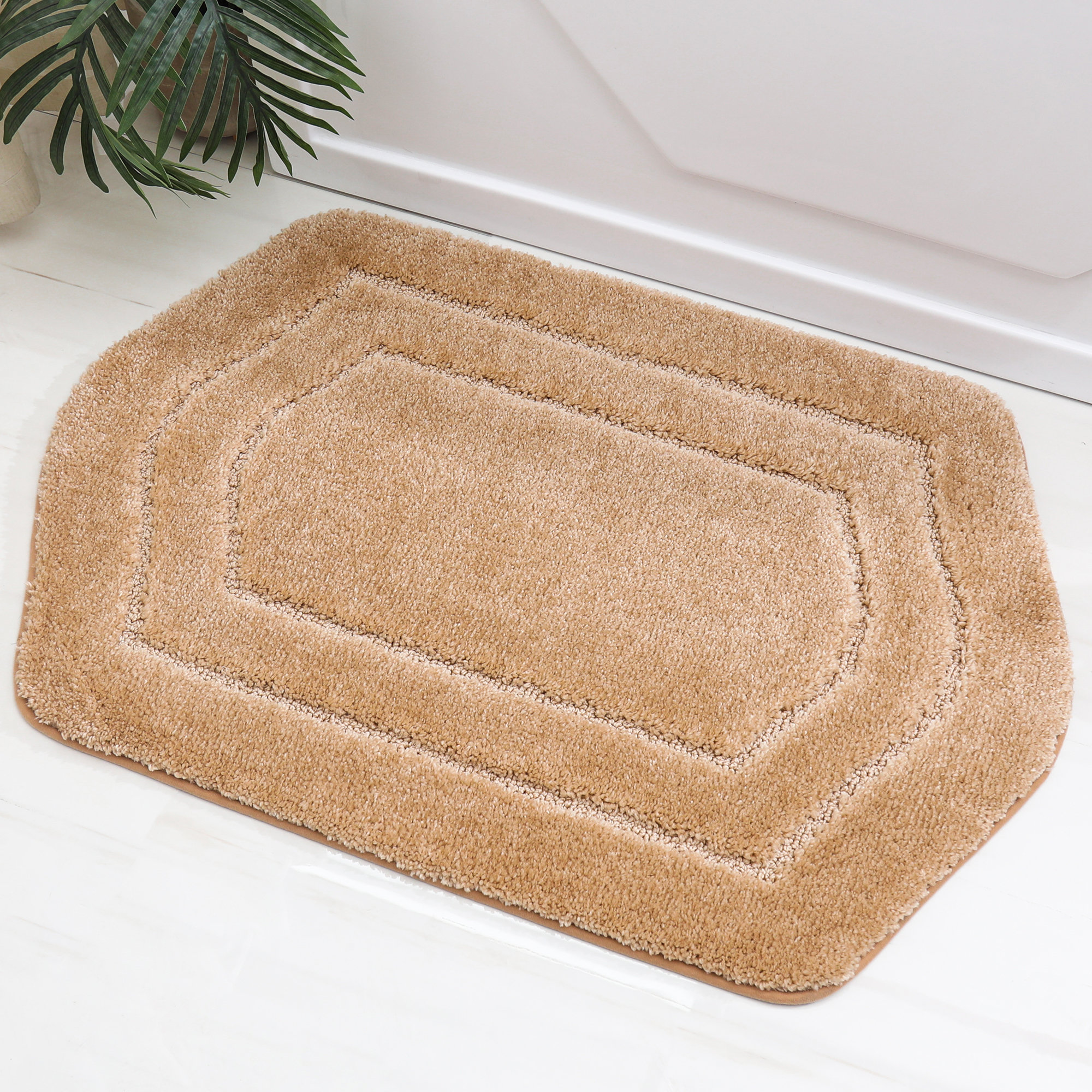 Ebern Designs Shilynn Bath Rug with Non-Slip Backing & Reviews | Wayfair