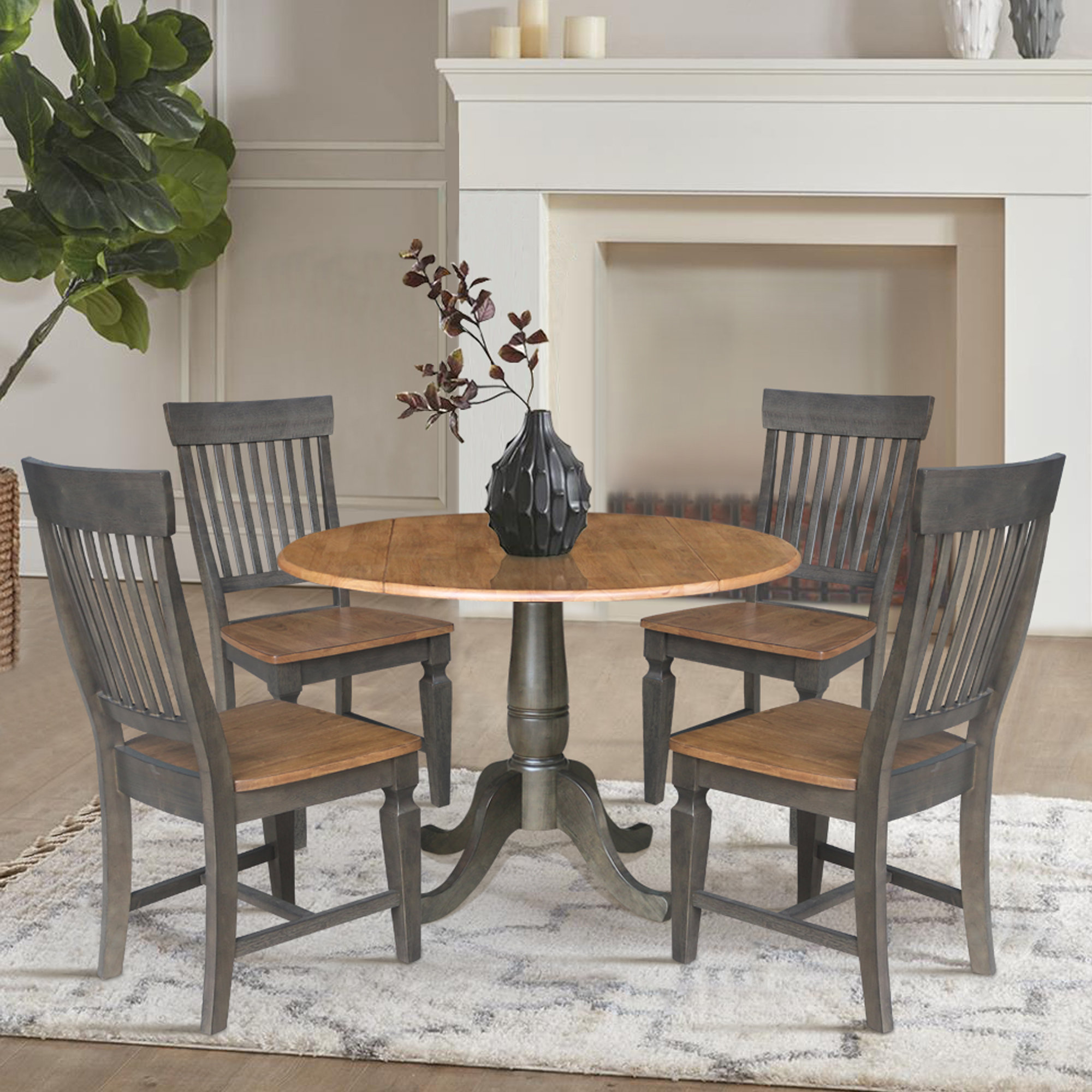 Canora Grey Spriggs 4 - Person Counter Height Drop Leaf Dining Set | Wayfair