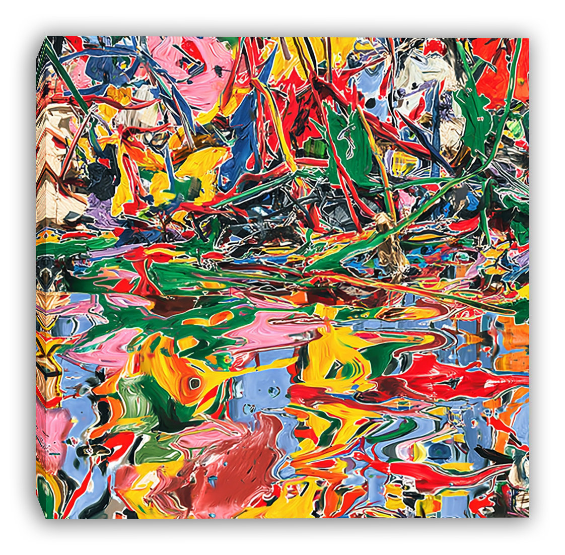 Ophelia & Co. Colorful Abstract Expressionist Paint Splash Wrapped ...