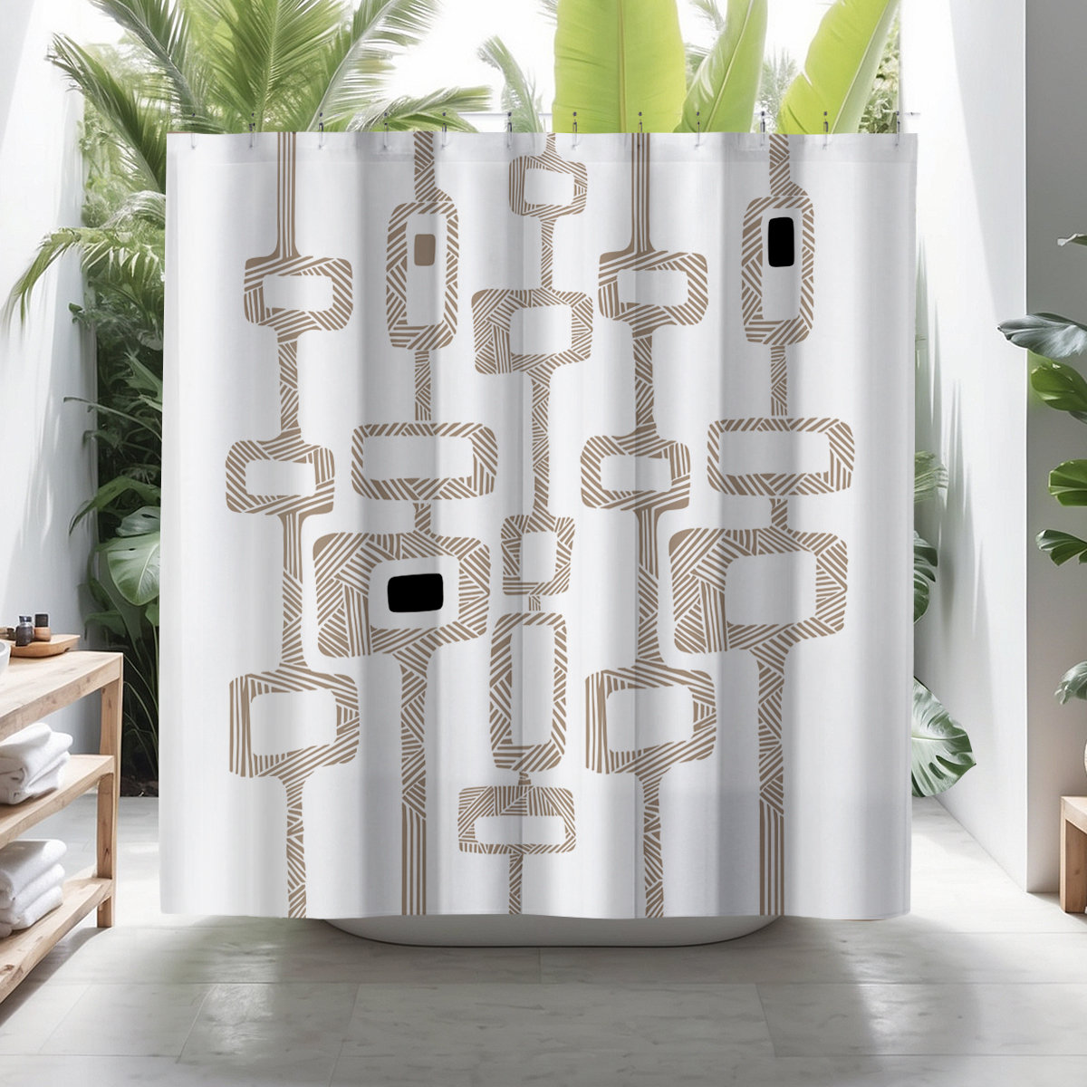 ULLI HOME Coco Shower Curtain | Wayfair