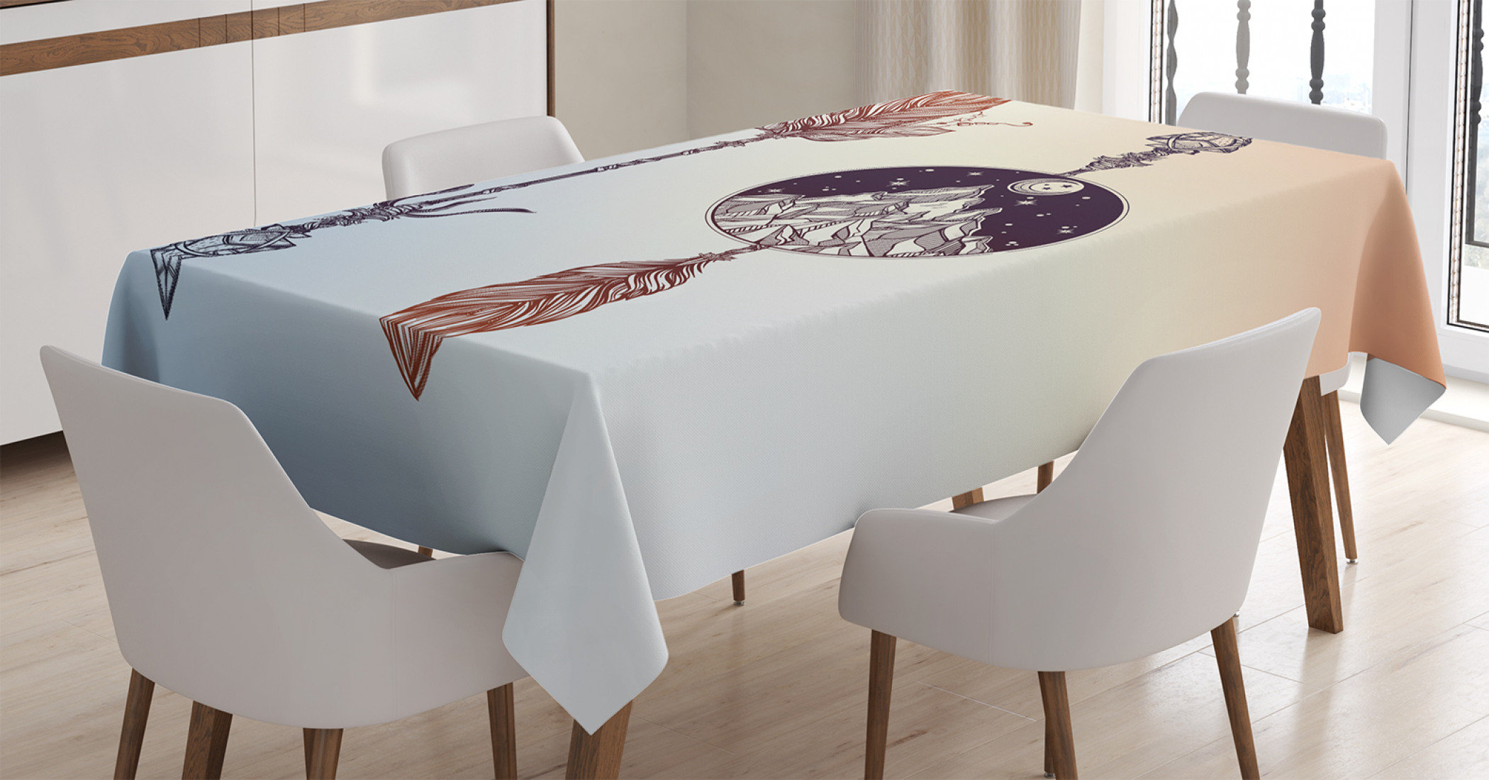 East Urban Home Occult Native American Elements Tablecloth | Wayfair