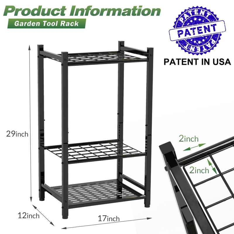WFX Utility™ Golitz Garden Tool Organizer, Yard Tool Tower Rack for ...