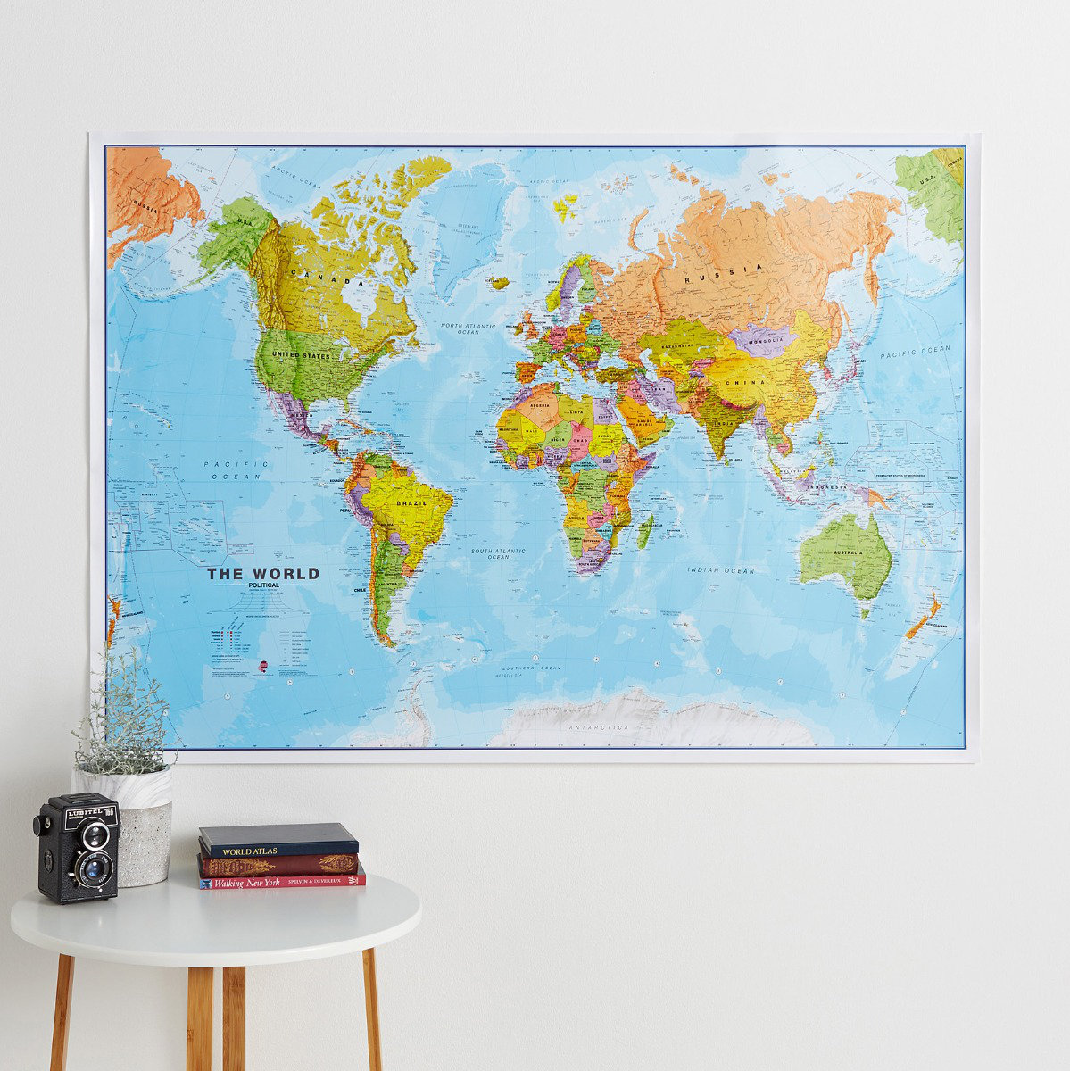 Maps International Medium Political World Wall Map & Reviews - Wayfair ...
