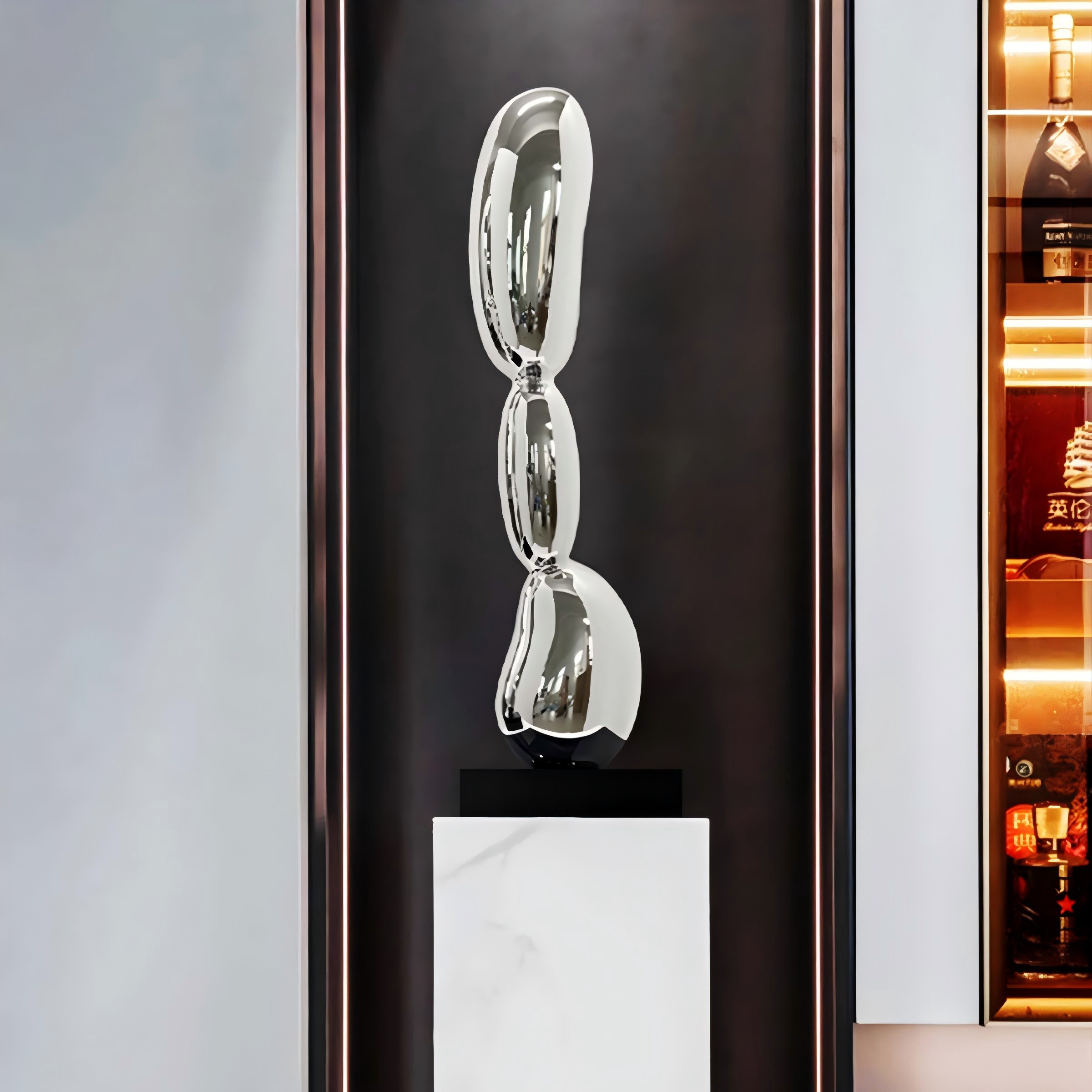 Refineroost Abstract Resin Sculpture for Entryway | Wayfair