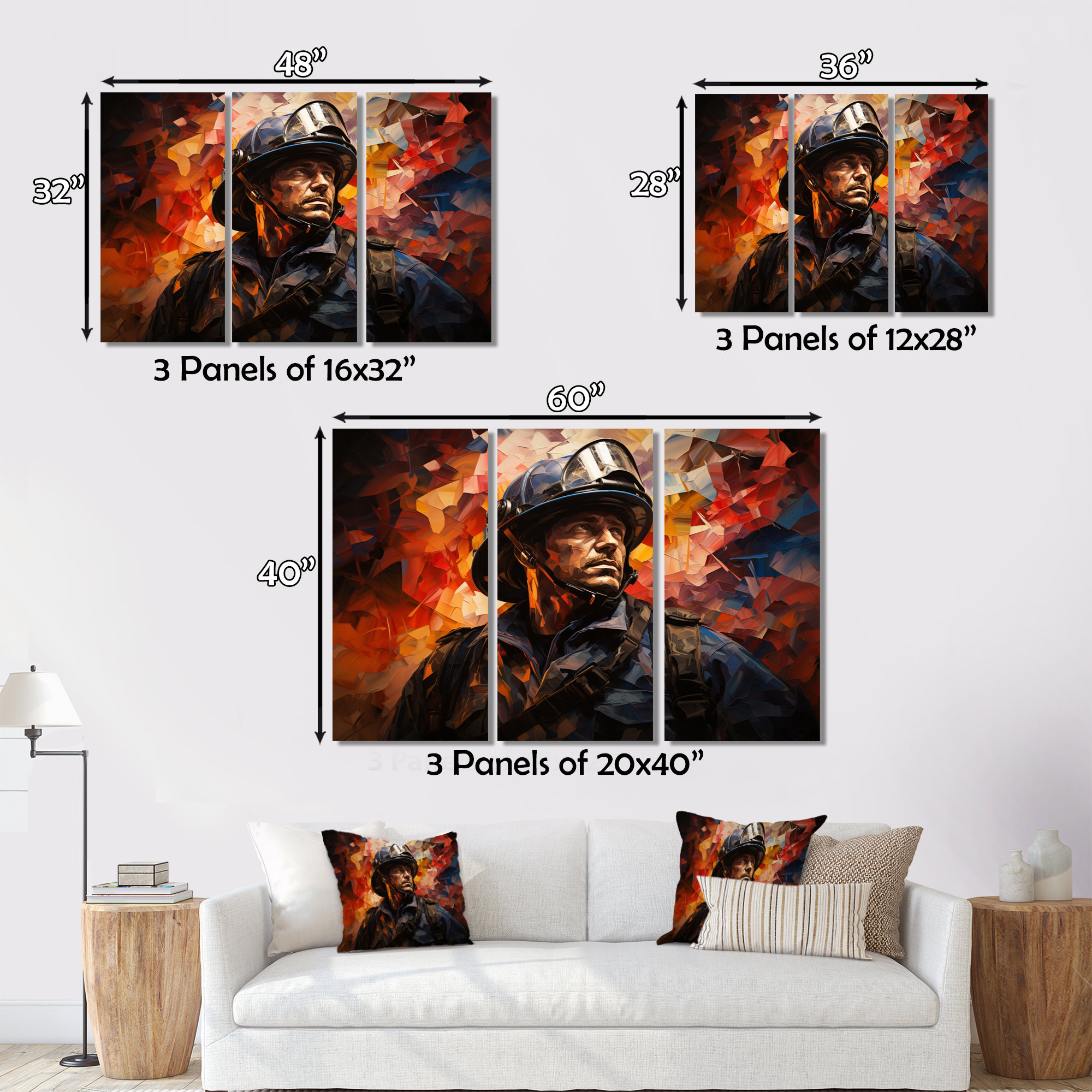 Winston Porter Fireman Portrait I - Fireman Canvas Print Set - Wayfair ...