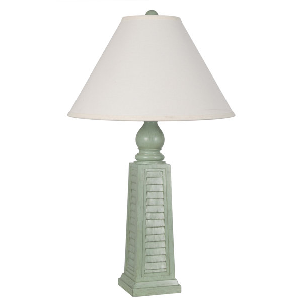 Highland Dunes 29" Shutter Table Lamp with Shade & Reviews | Wayfair