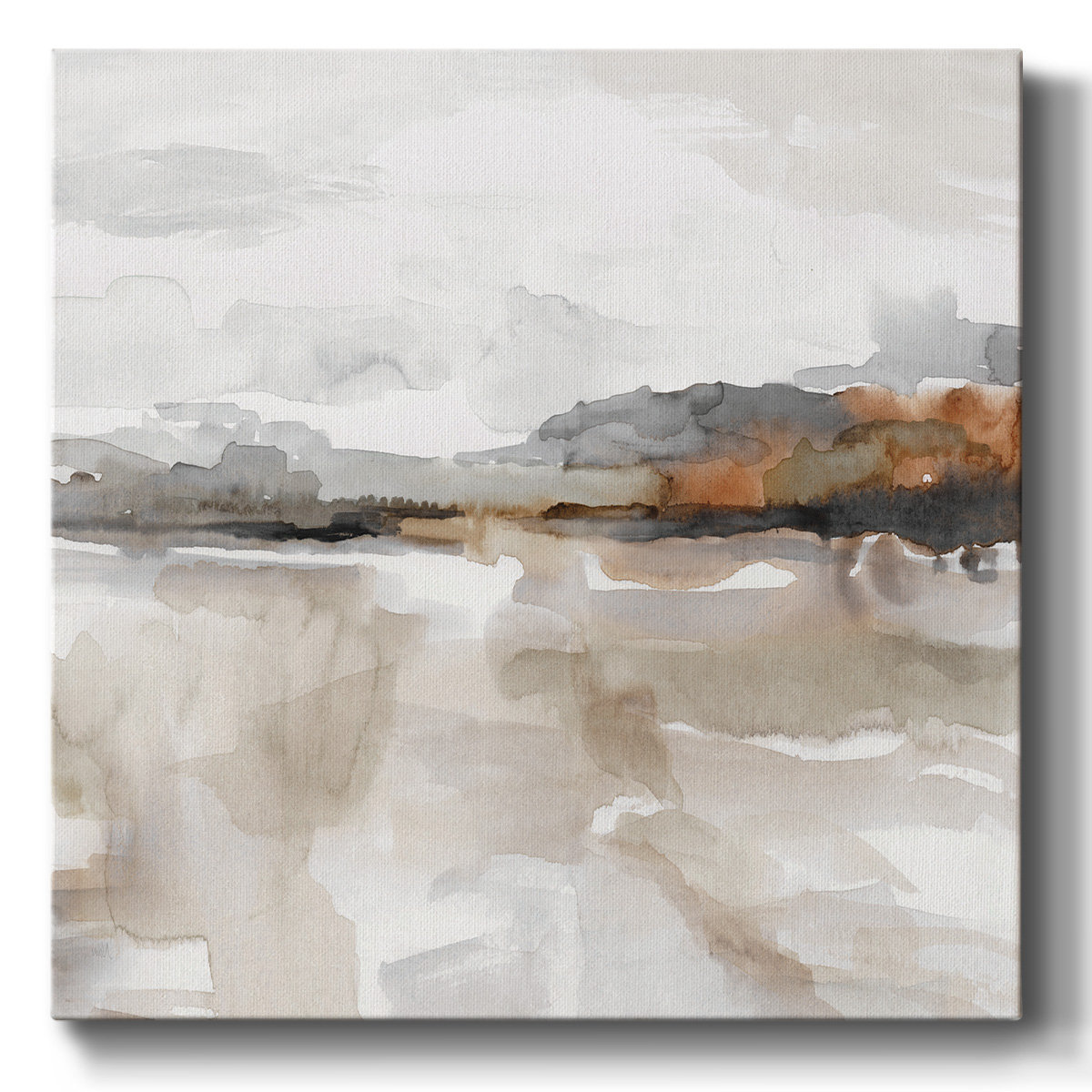 Wrought Studio™ Burnt Landscape-Gallery Wrapped Canvas | Wayfair
