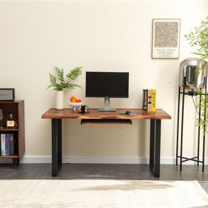 Keelan Scott Live Edge Desk with U Shaped Legs and South American ...