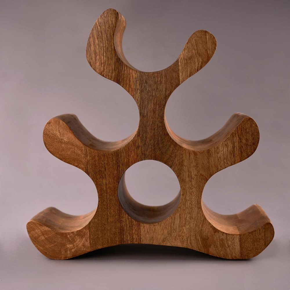 Loon Peak® Wooden Wine Holder – Perfect For Kitchen, Bar & All Occa ...