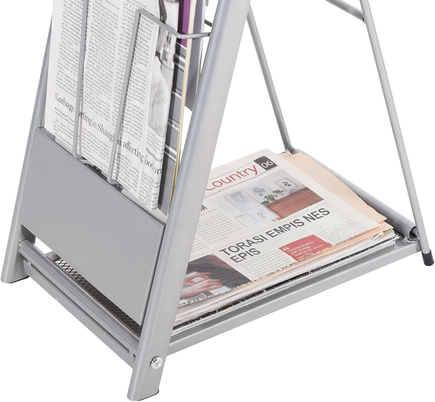 Rebrilliant Petronila Steel Free Standing Magazine Rack | Wayfair