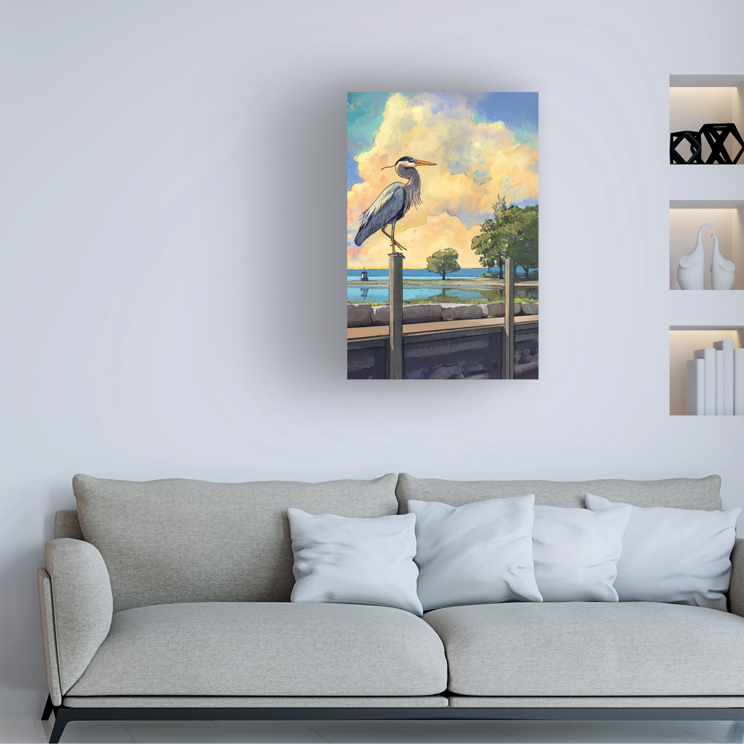 Alcott Hill® Wrapped Canvas Wall Art - David Owens Illustration 'Finger ...