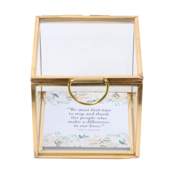 House of Hampton® Strongsville Display Glass Boxes Hinged Lids | Wayfair