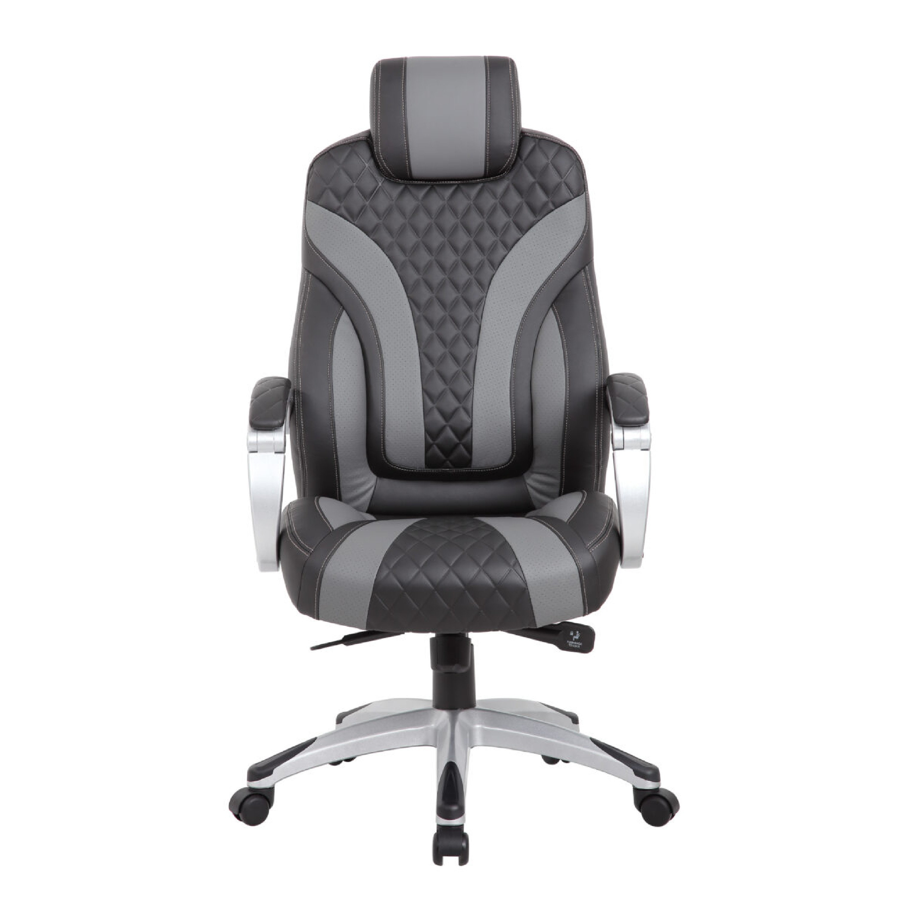 Benjara Kelly Rolling Executive Armchair, Stitched-Back | Wayfair