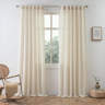Ebern Designs Janie Linen Semi-Sheer Curtain Pair & Reviews | Wayfair