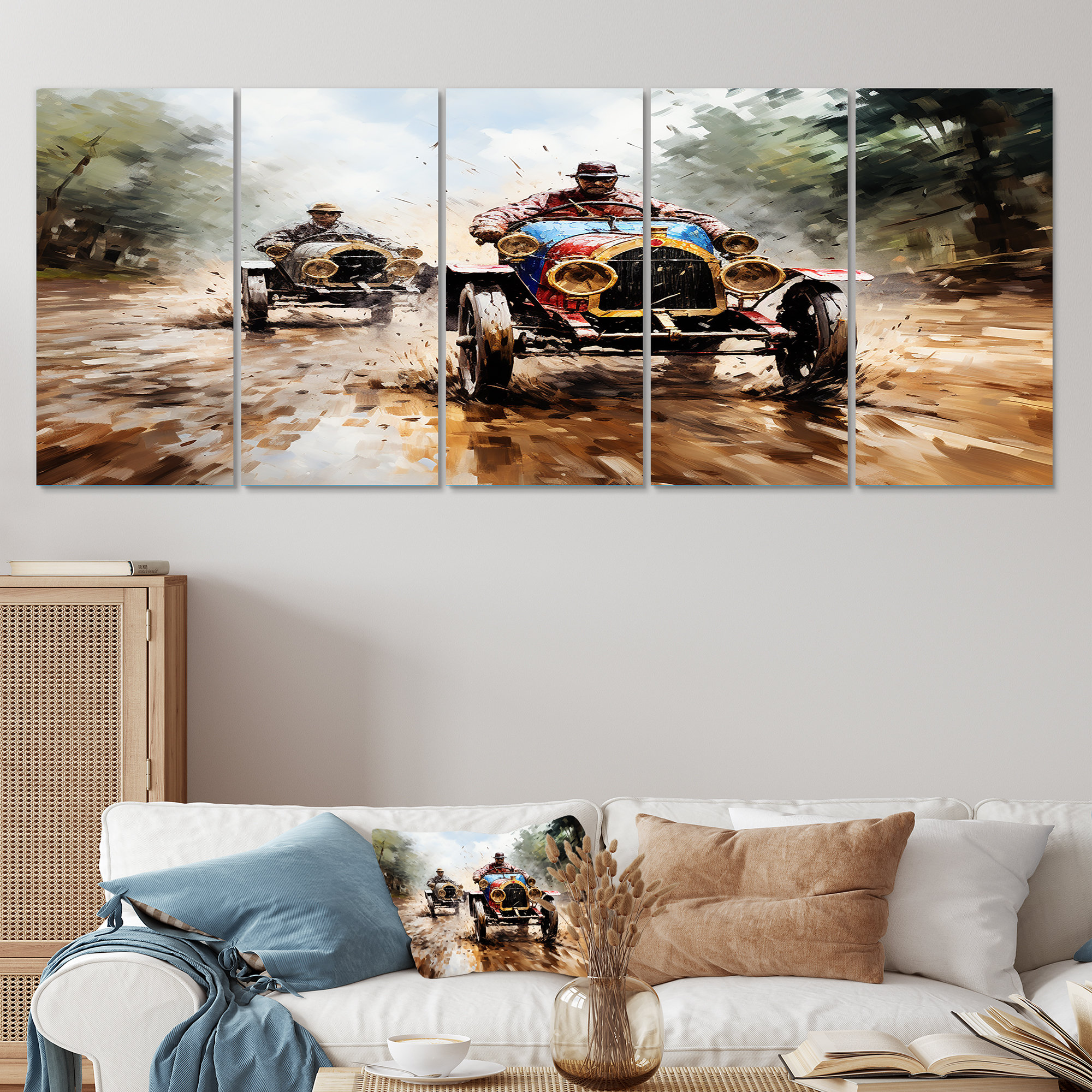 Red Barrel Studio® Vintage 1930S Race Car Tracks III - Race Tracks 5 ...