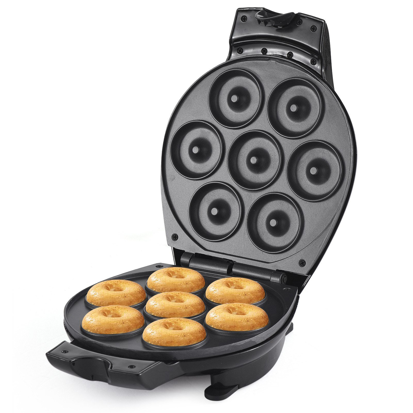 Latitude Run® Electric Mini Donut Maker with 7 Holes Non-stick Surface ...