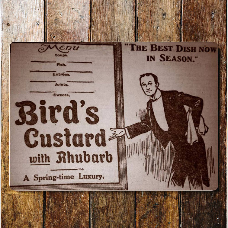 Happy Larry Birds Custard with Rhubarb Metal Wall Décor | Wayfair.co.uk