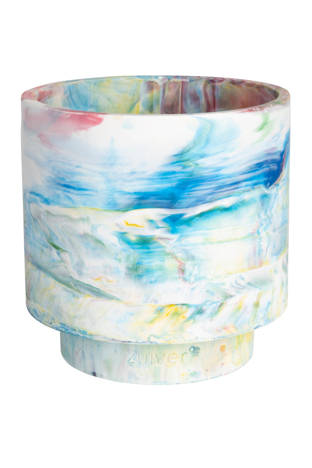 Zuiver Conic Resin Pot Planter in Blue/White | Wayfair
