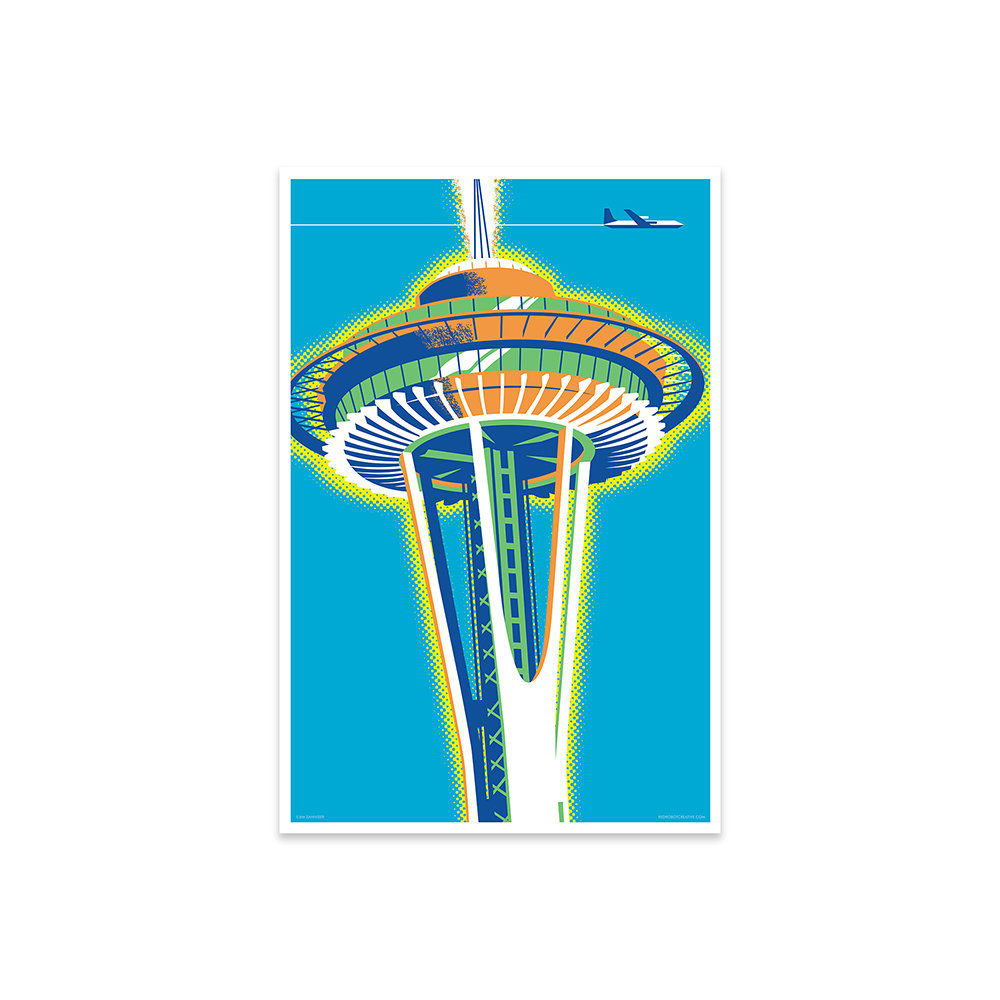 Latitude Run® Seattle Space Needle Poster Print On Acrylic Glass | Wayfair