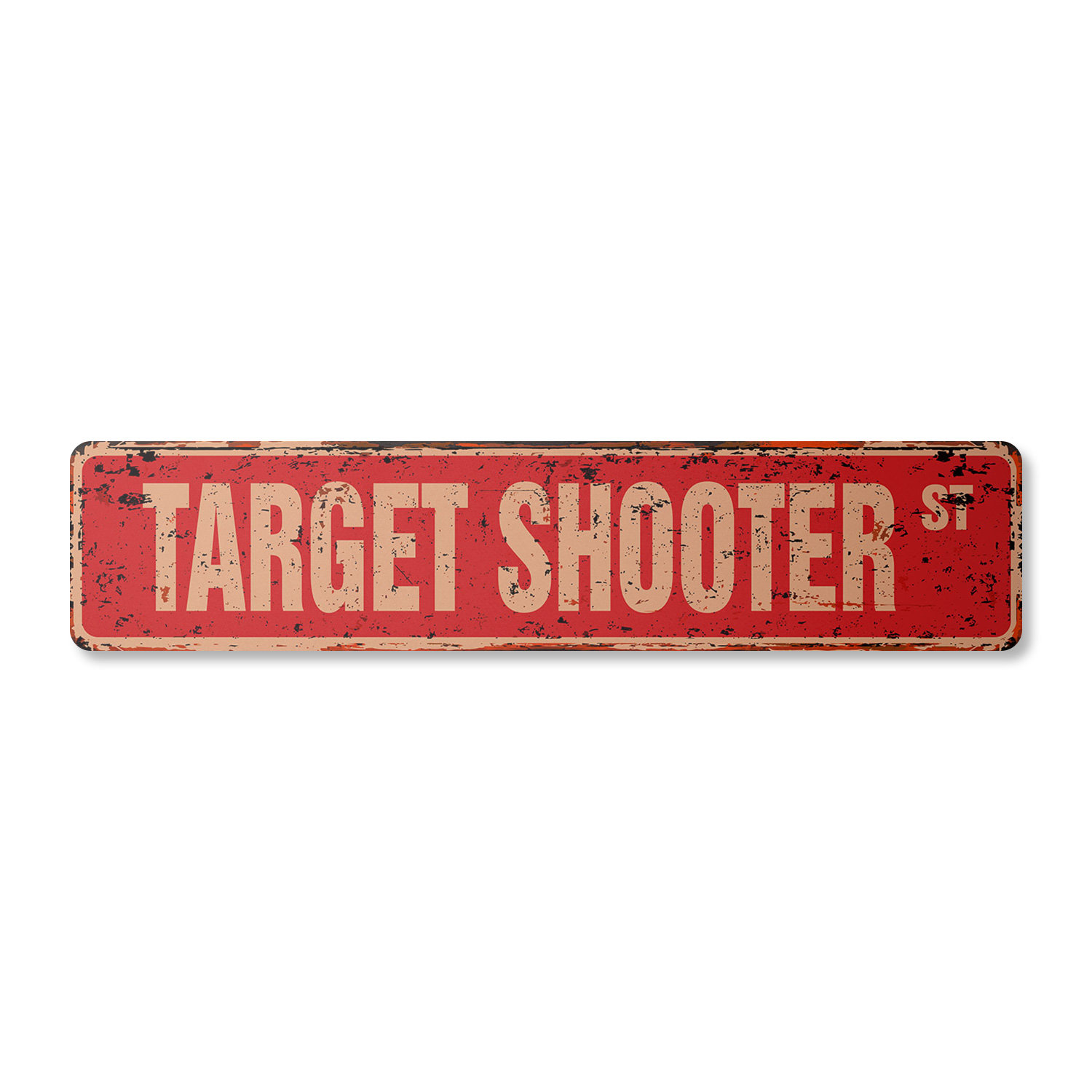 SignMission Target Shooter Street Sign Aluminum 4" X 18" | Wayfair
