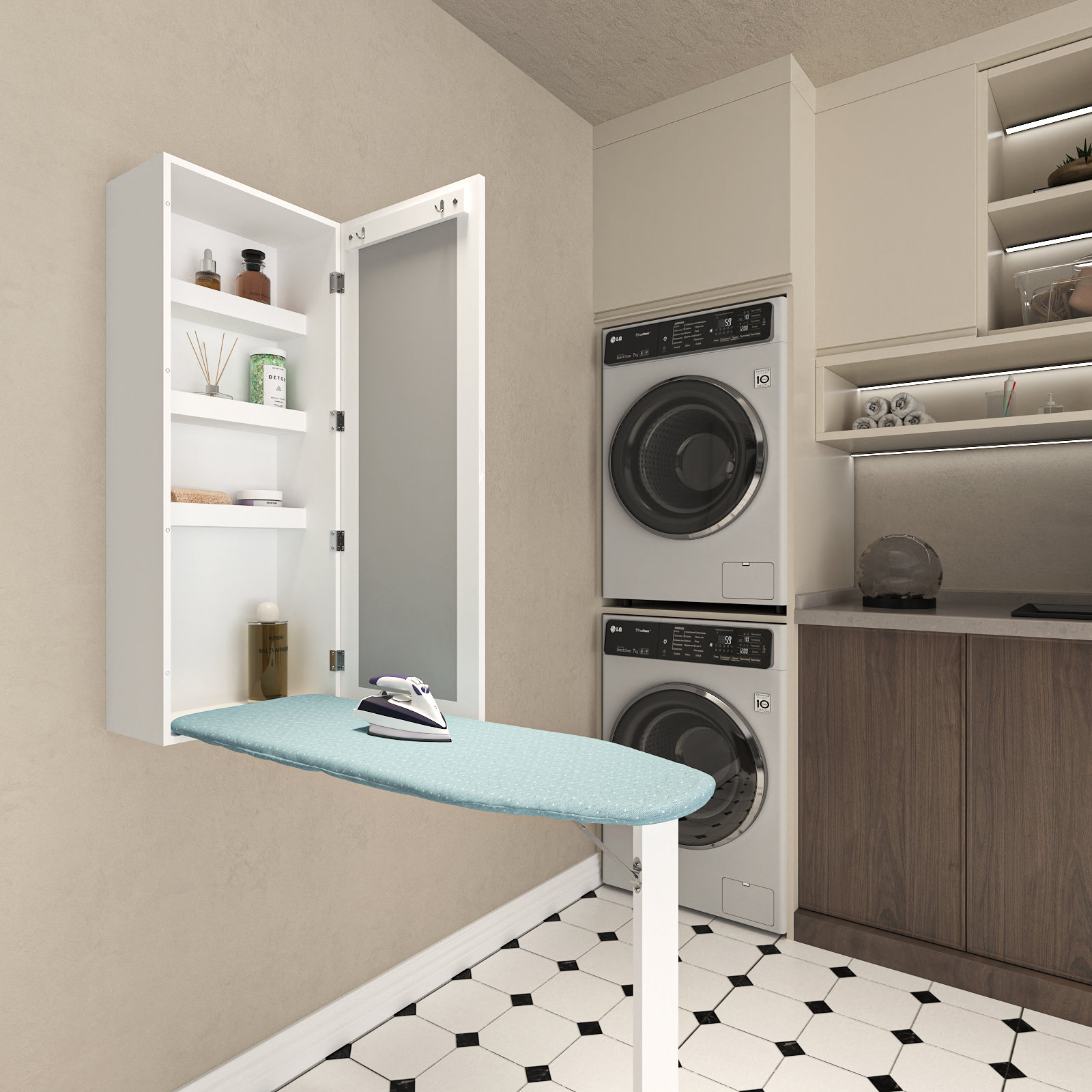 Organizedlife Built-In Center Ironing Board & Reviews | Wayfair