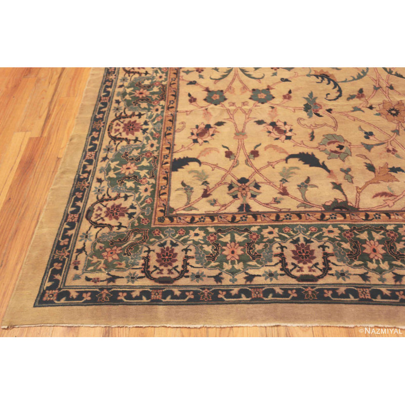 Nazmiyal Collection Large Square Antique Indian Agra Rug | Wayfair