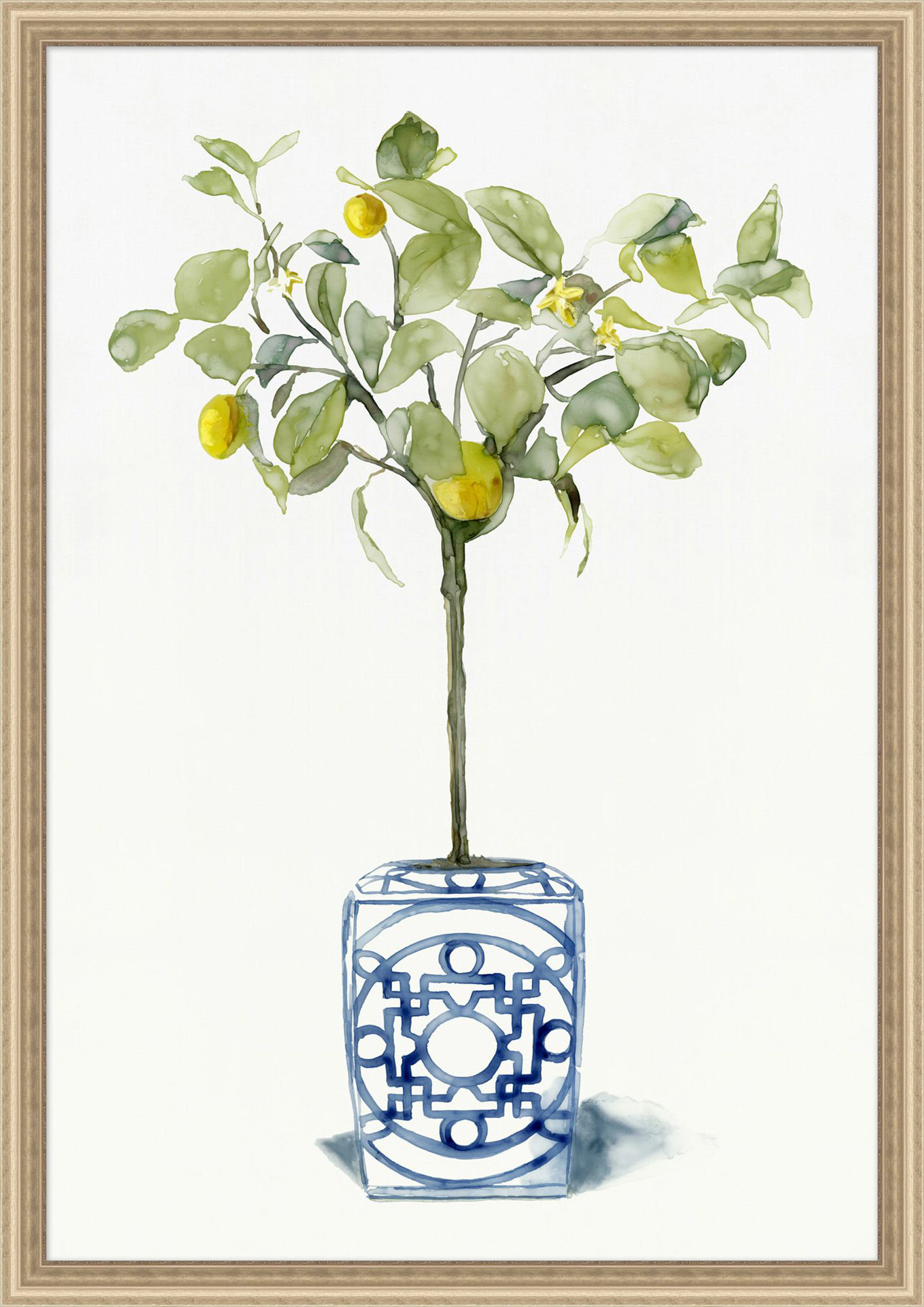 Wendover Art Group Decorative Tree 2 - Single Picture Frame Print on ...