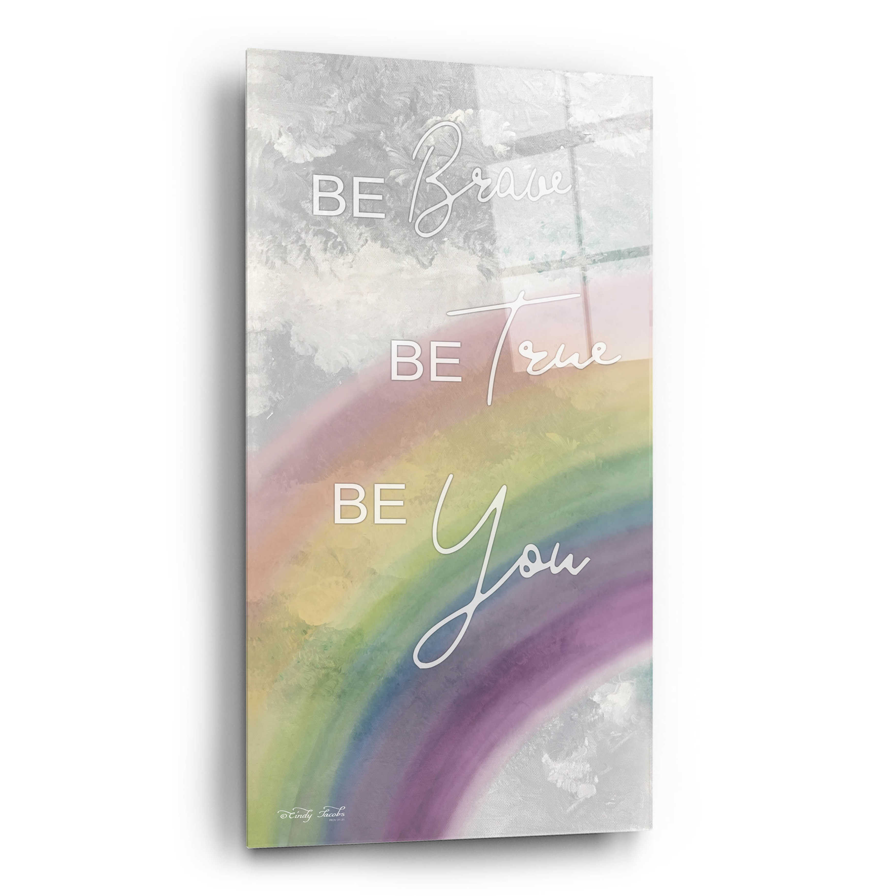 Trinx ''Be Brave'' By Cindy Jacobs, Acrylic Glass Wall Art - Wayfair Canada