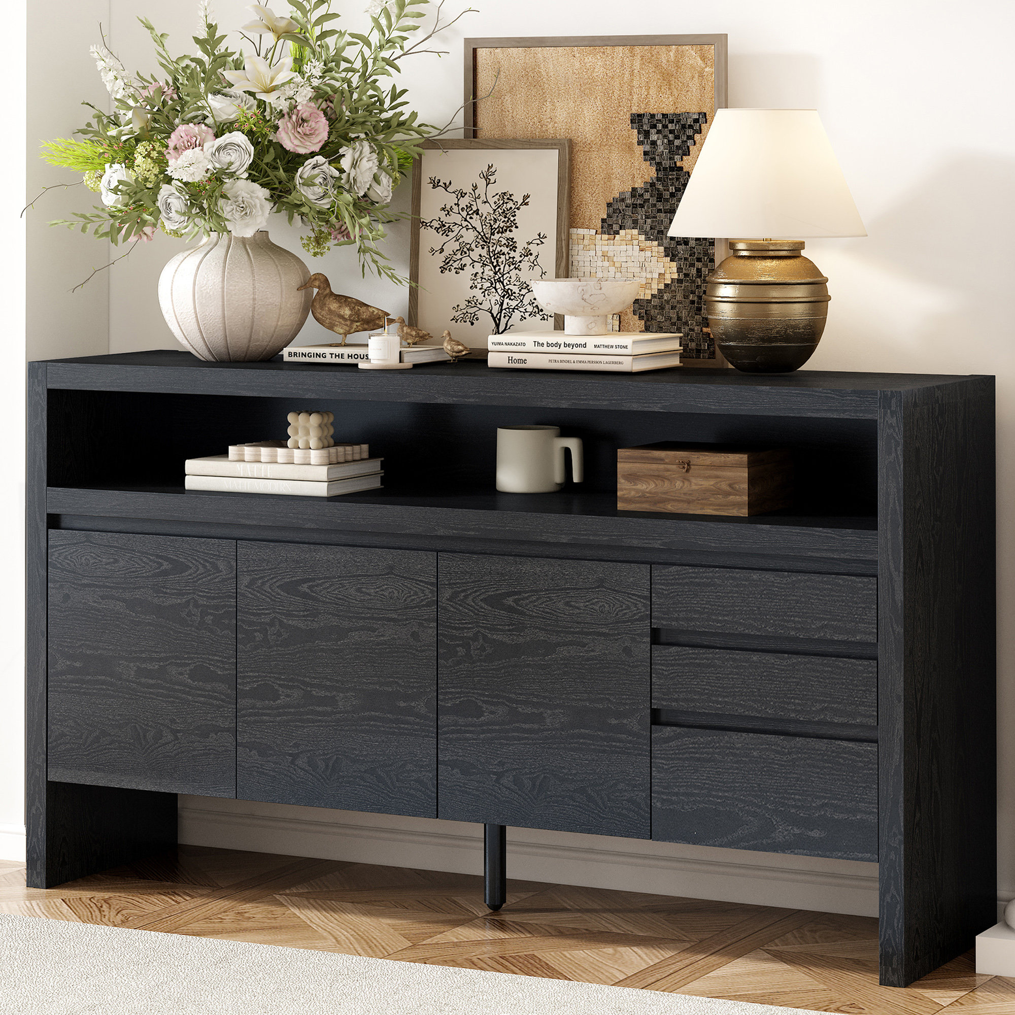 Ebern Designs 60" Wide Rectangular Buffet Table - Wayfair Canada