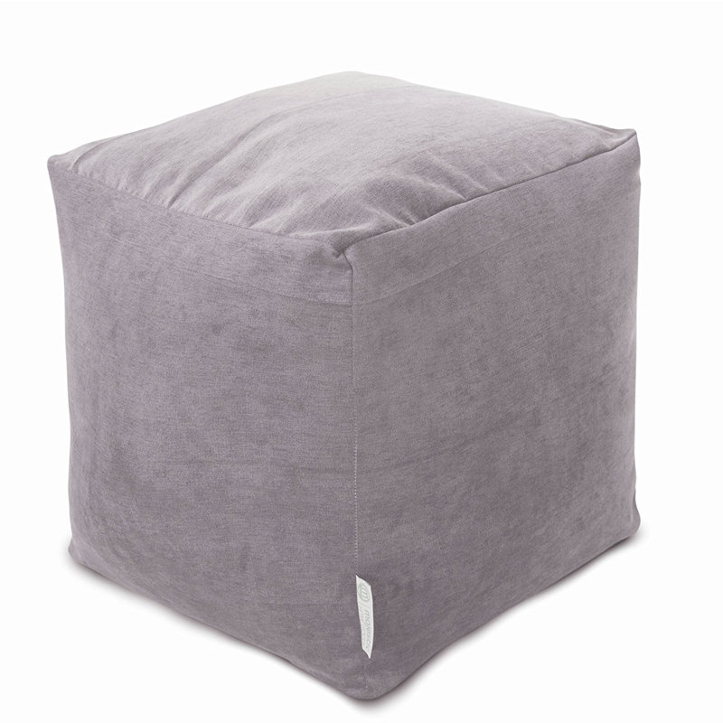 Latitude Run® Sosebee 17'' Wide Velvet Square Pouf Ottoman & Reviews ...