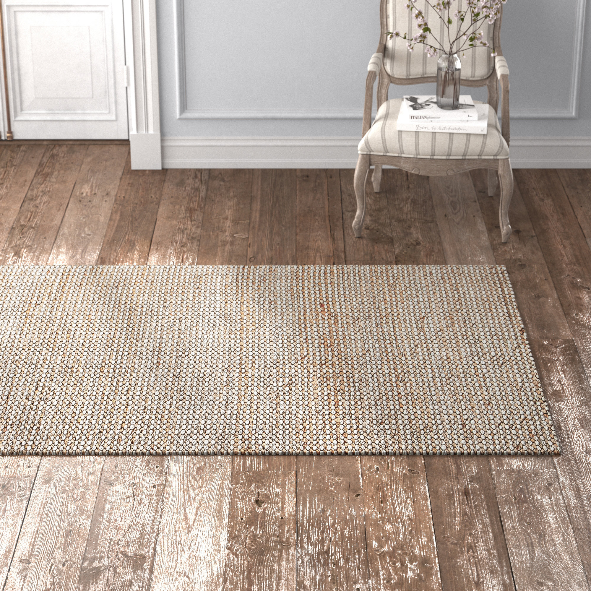 Kelly Clarkson Home Mabel Handmade Tufted Area Rug in Natural/Beige "& Reviews" - Wayfair Canada