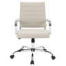 Orren Ellis Mulkey Mid-Back Leather Office Chair with Adjustable Height ...