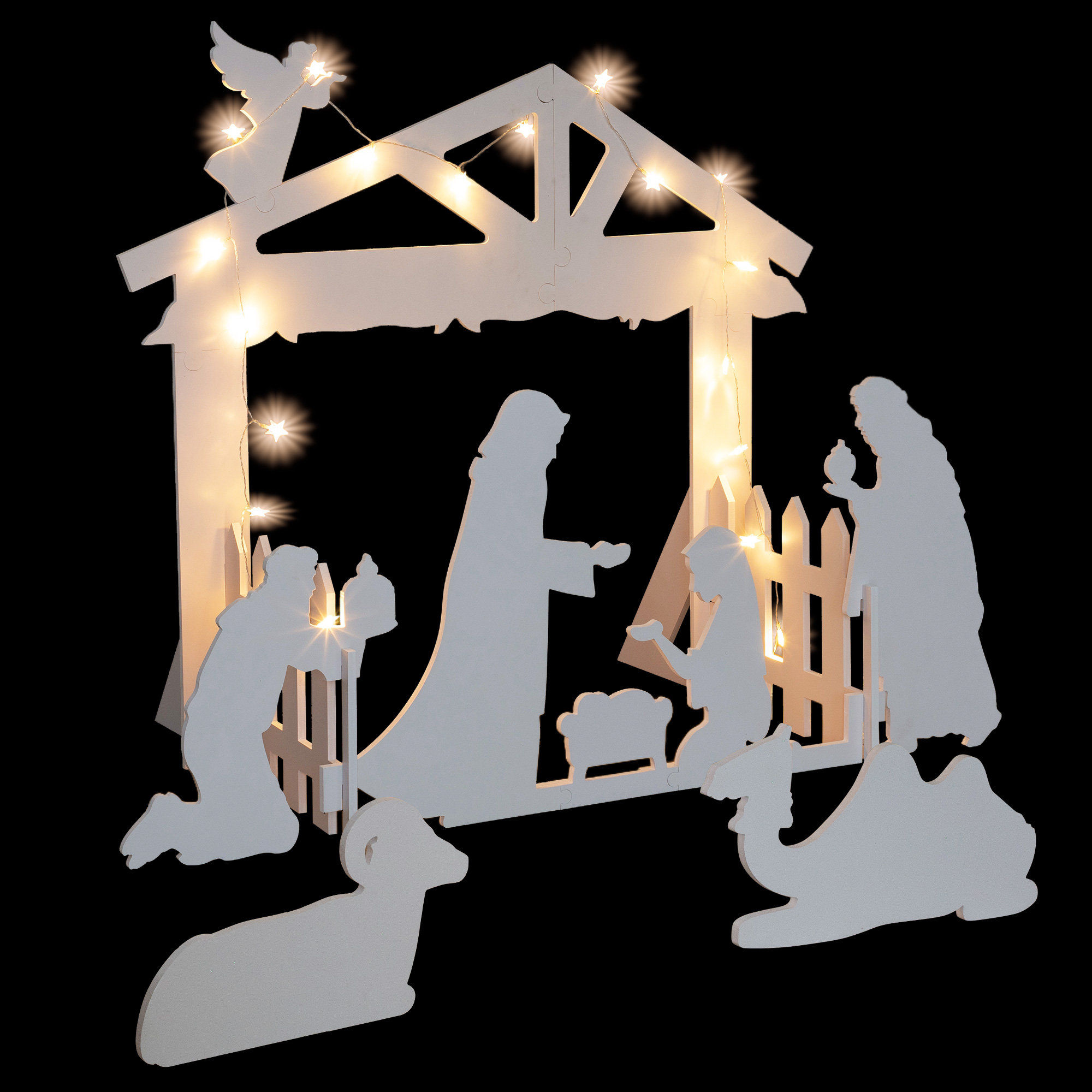 The Holiday Aisle® Nativity Set, Nativity Silhouette,Holy Family ...