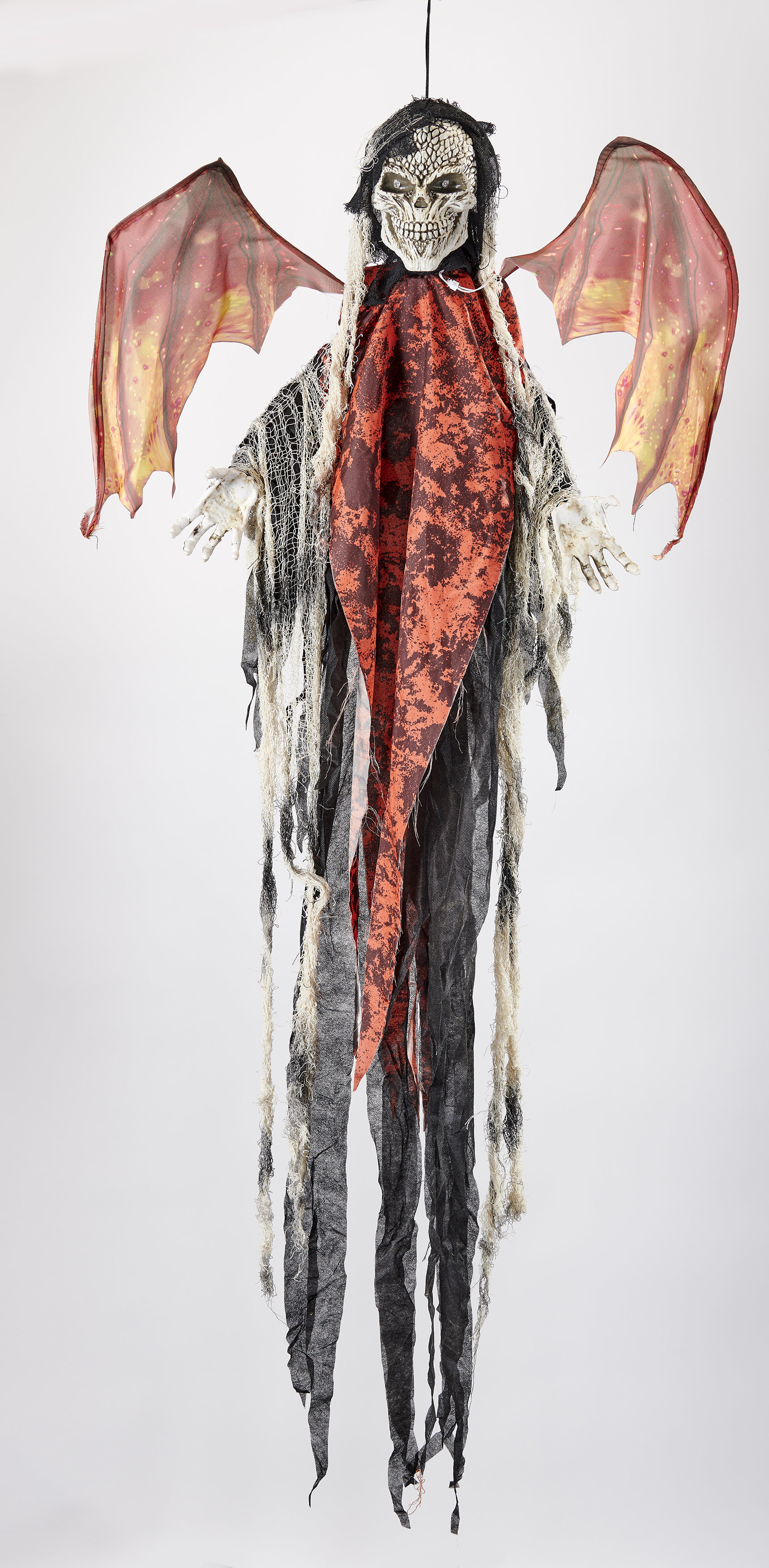 The Holiday Aisle® 50" Halloween Light Up Hanging Reaper with Wings ...