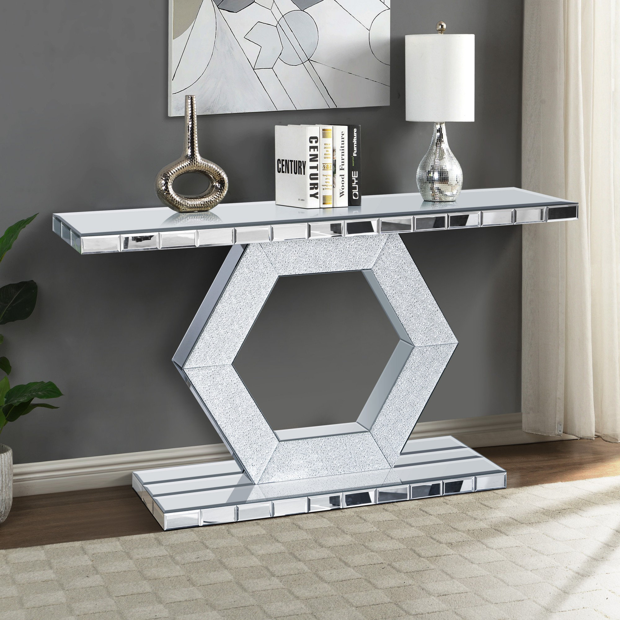 Everly Quinn Premium Modern Foyer Console Table - Wayfair Canada