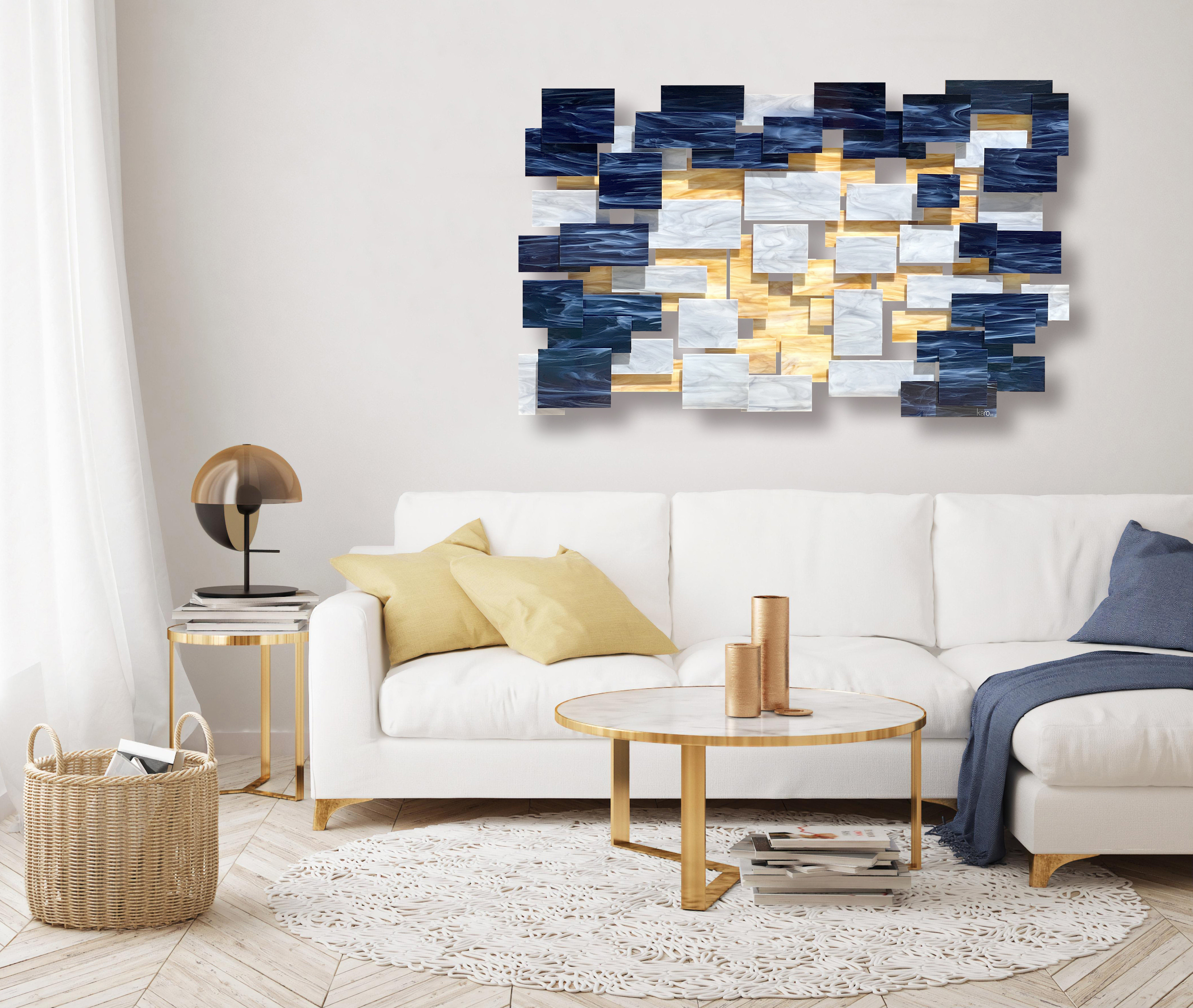 Karo Studio Mystere Glass And Metal Wall Sculpture | Wayfair