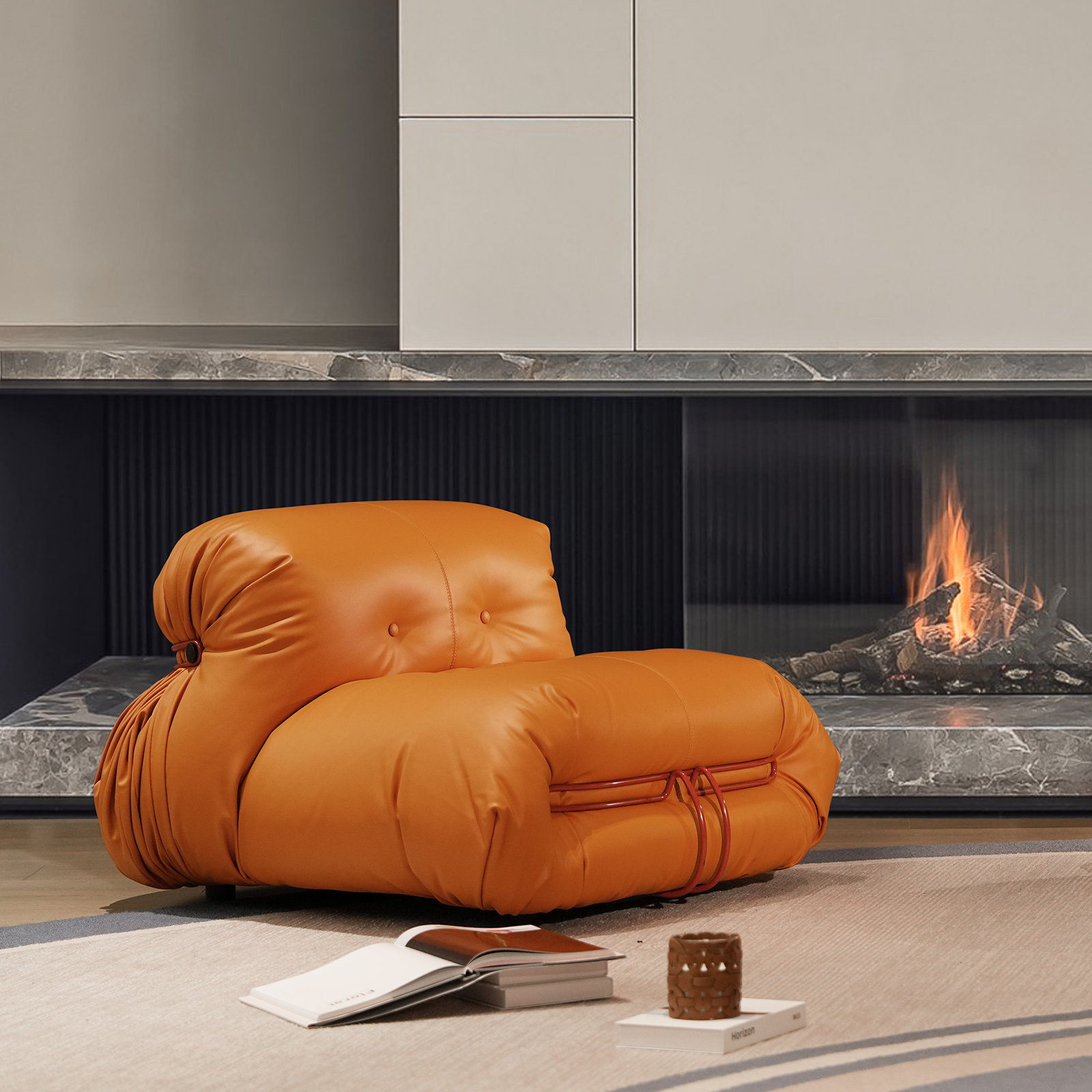 Furgle Faux Leather Bean Bag | Wayfair