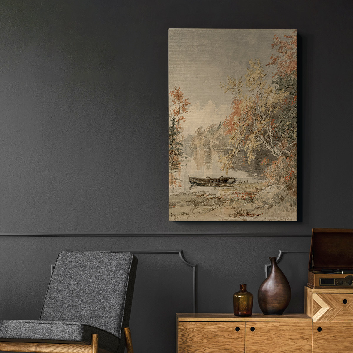 Winston Porter Vintage Landscape CLXVI - Wrapped Canvas Print | Wayfair