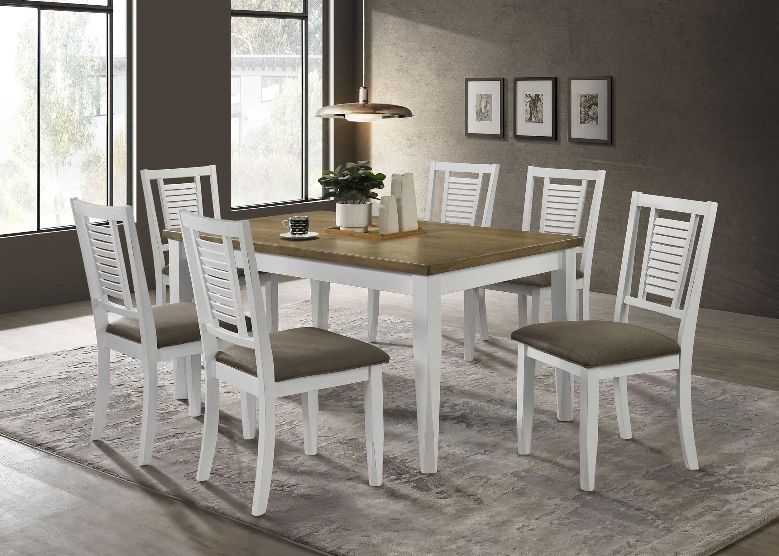 Lark Manor™ Nimmons 7-Piece Rectangular Dining Set | Wayfair