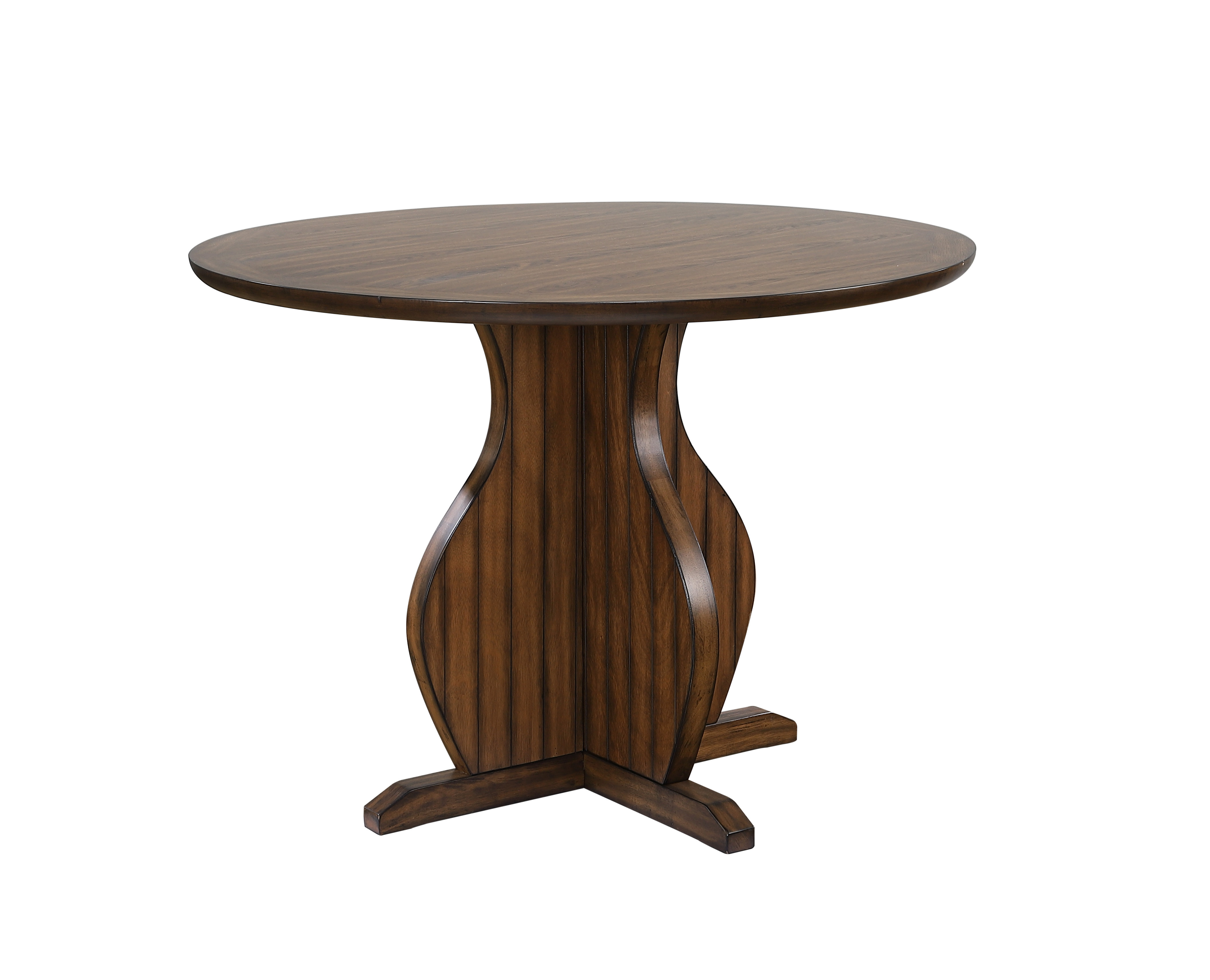 Wildon Home® Aitkin Oak Counter Height Dining Table With Pedestal ...