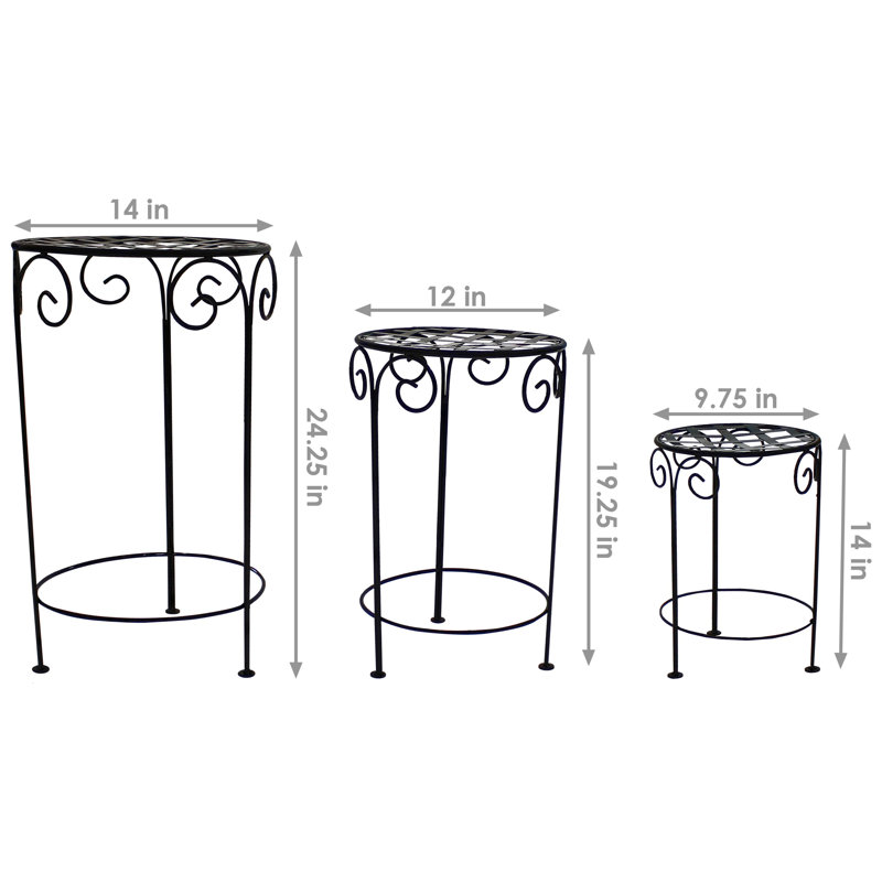 Freeport Park® Amarion 3 Piece Plant Stand Set & Reviews | Wayfair