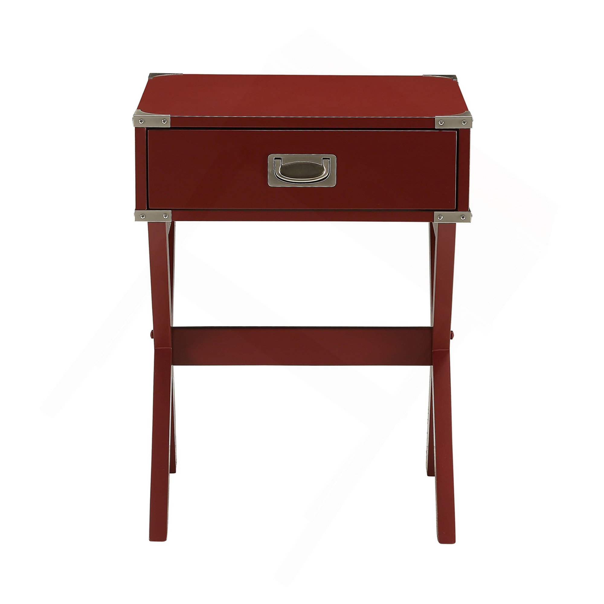 Ophelia & Co. Side Table With Metal Corners, White - Wayfair Canada
