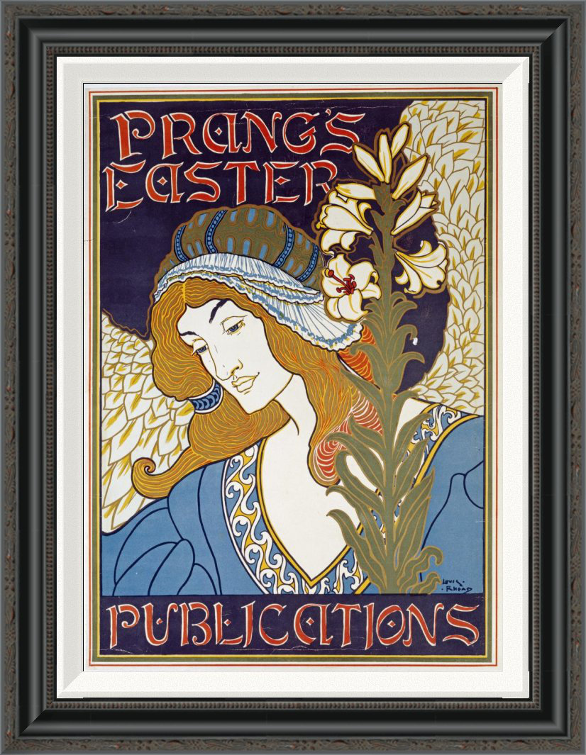 Global Gallery 'Prang's Easter Publications' by Louis Rhead Framed ...