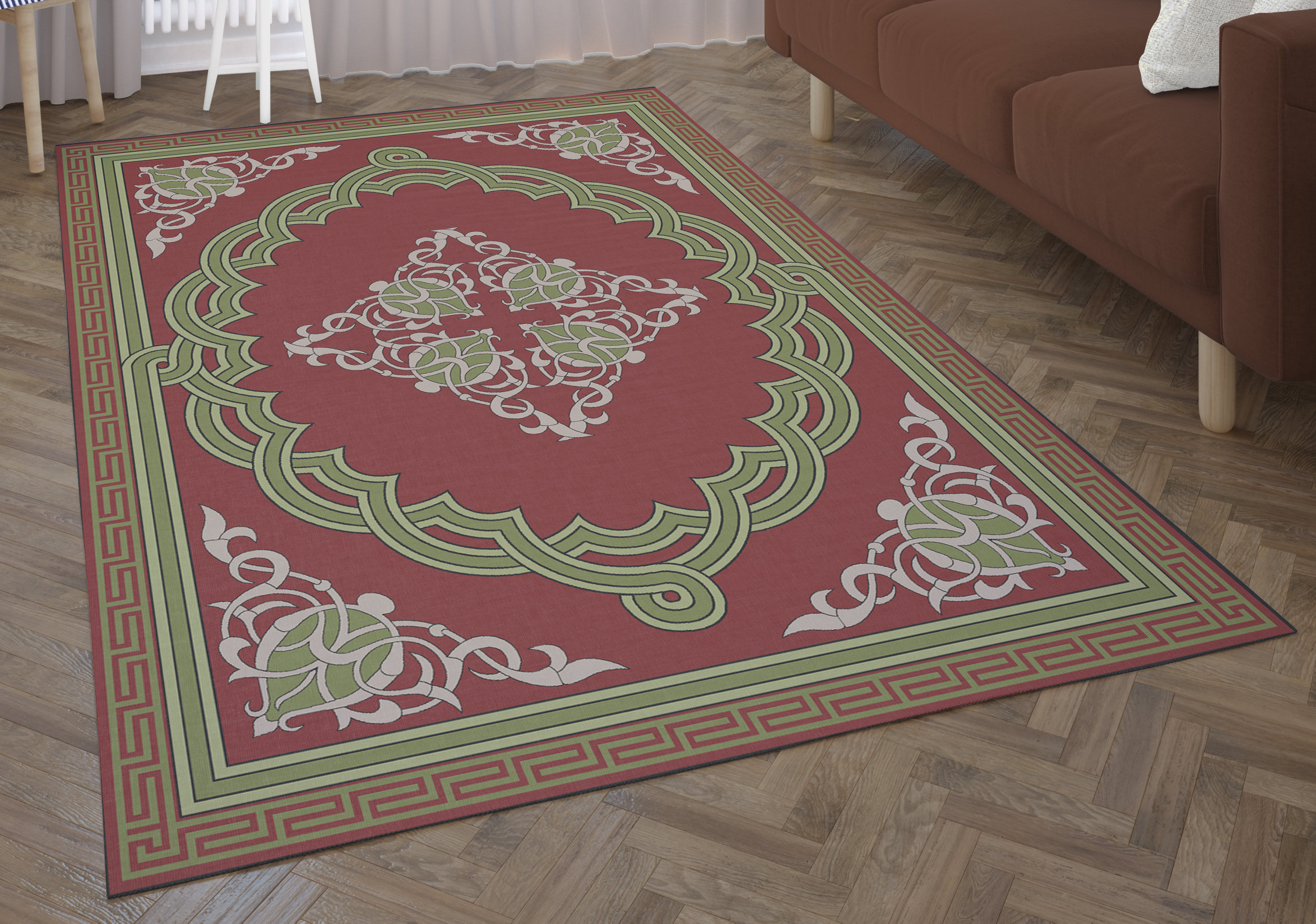 Winston Porter Botalla Red Rug | Wayfair