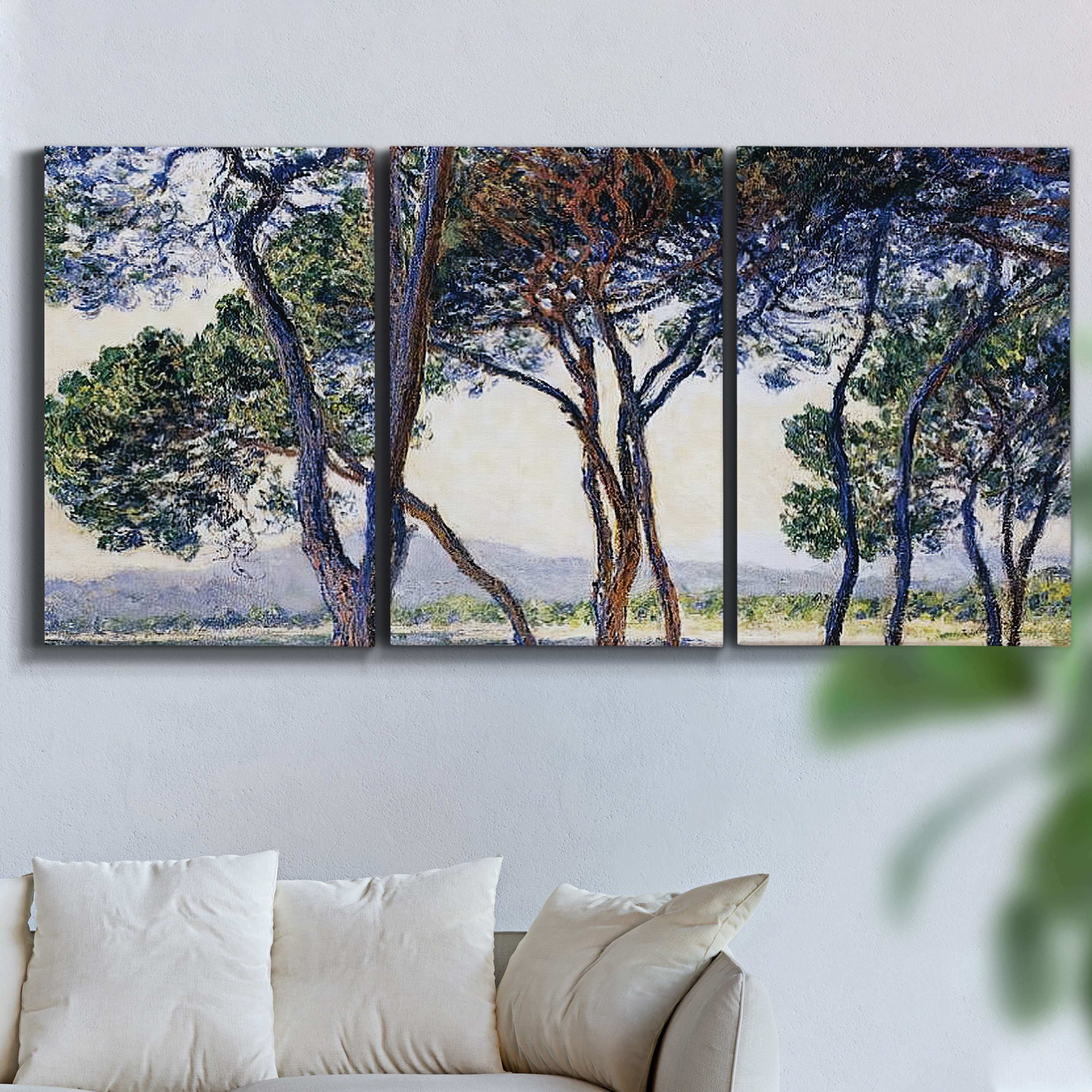 Wexford Home Across The Abstract Bay I On Canvas 3 Pieces Print | Wayfair