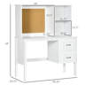 Latitude Run® Computer Desk With Drawers & Shelves, Home Office Desk ...